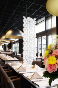 Fantastic looking restaurant divider • Interior Project